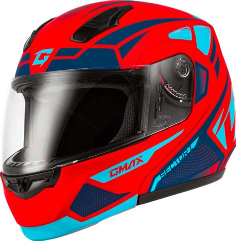 Buy Gmax Md 04 Sector Helmet Matte Redblue