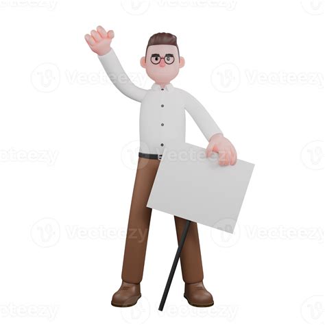 Male Sociologist Professional Character A Male Sociologist Stands