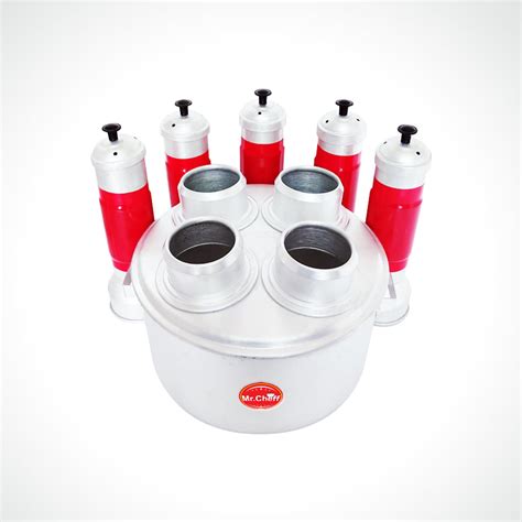 Multi Aluminium Puttu Maker 4 Hole With 41 Puttu Kutti Steamer Mr Cheff