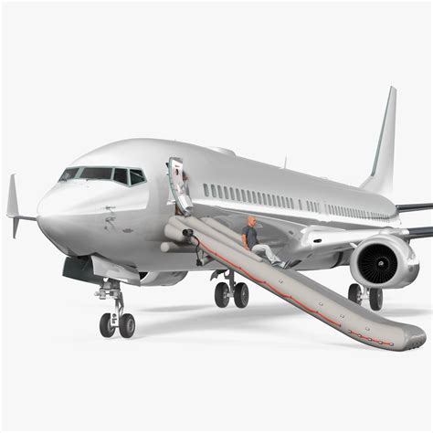 Airplane Evacuating People Simple Interior 3d Model 209 3ds Blend C4d Fbx Max Ma Lxo