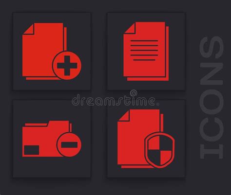 Set Document Protection Concept Add New File Document And Document