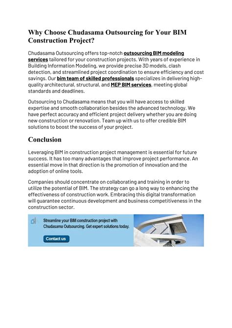 Bim In Construction Project Management Boosting Efficiency Pdf