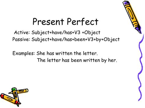 Example Of Present Perfect Continuous Tense In Active And Passive Voice Design Talk