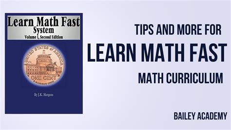 Learn Math Fast Curriculum Tips For Using And More Youtube
