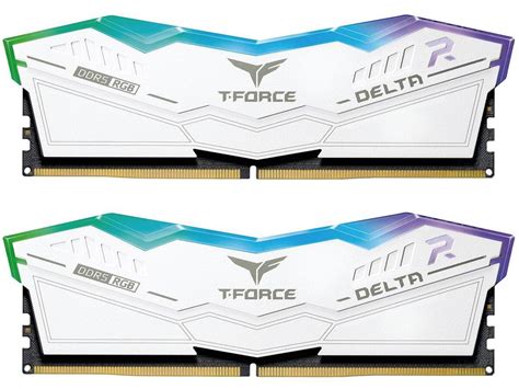 Memoria Ram Teamgroup T Force Delta White Rgb 48gb 2x24gb Ddr5 7200mhz Cl34 Teslards