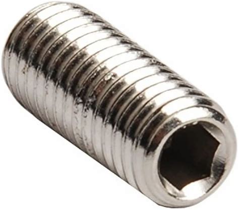 Hexagon Socket Set Screws With Flat Point Stainless Steel At Best Price