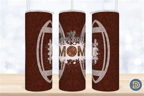 Football Mom Tumbler Sublimation Designs Graphic By Drizzle Designs