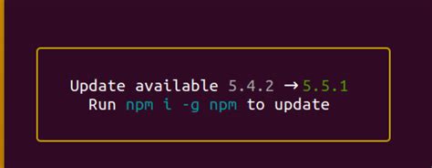 Eliminate Npm Update Available Message Stack Overflow
