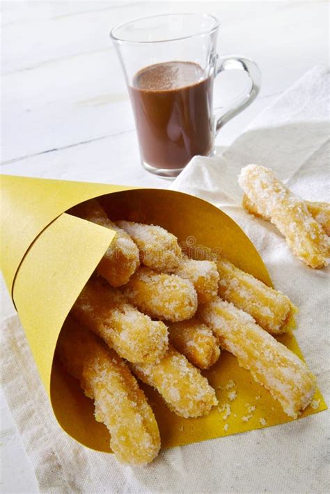 Churros Y Chocolate Stock Image Image Of Spanish Traditional 94504695