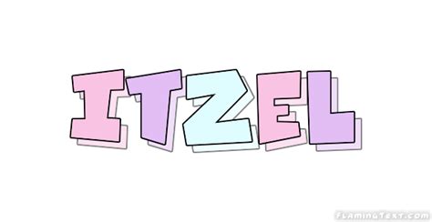 Itzel ロゴ フレーミングテキストからの無料の名前デザインツール