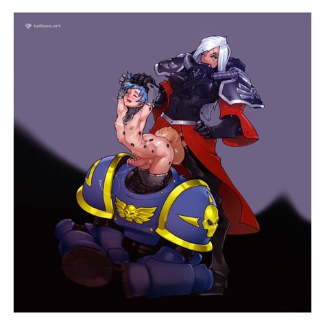 Adeptus Astartes And Adepta Sororitas Warhammer 40k Drawn By Tailbox