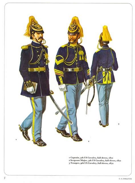 Best 13 1captain5th Us Cavalryfull Dress18722sergeant Major5th