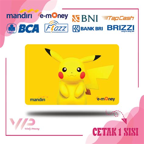 Jual Kartu Emoney Pikachu Pokemon Kuning E Toll Mandiri Flazz Bca Gen 2 Bni Tapcash Brizzi Bri