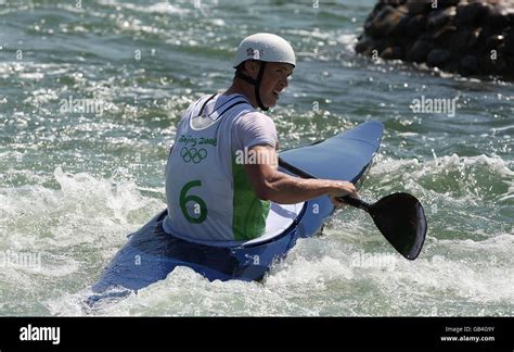Germanys C1 Class Canoeist Jan Benzien Following A Practice Run At
