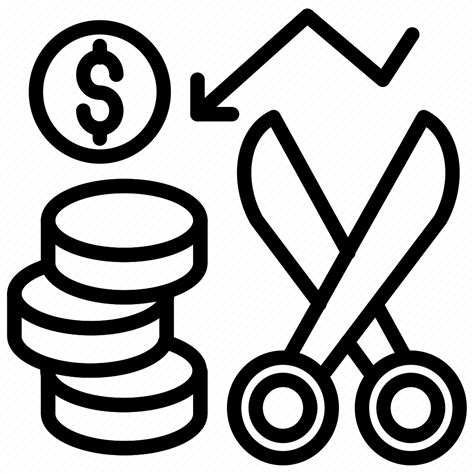 Cost Minimization Depriciation Cutback Scissors Price Down Icon Download On Iconfinder