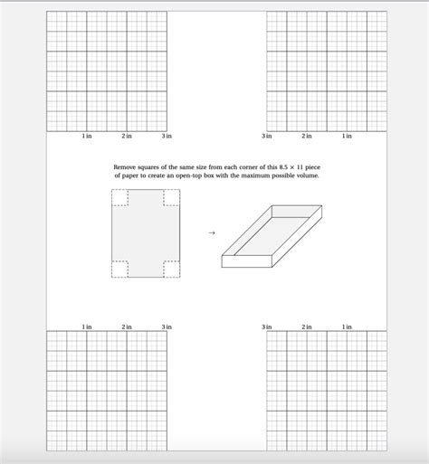 Solved Remove Squares Of The Same Size From Each Corner Of Chegg