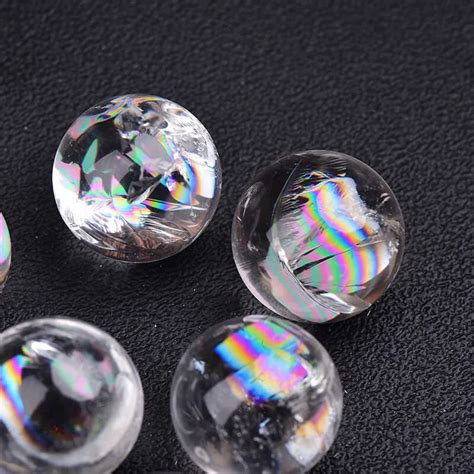 Grade A Polished Aura Clear Quartz Crystal Ball
