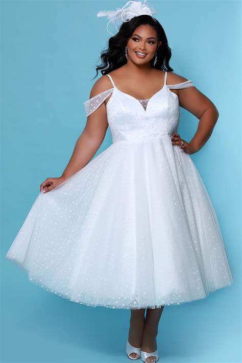 Short Casual Plus Size Wedding Dresses
