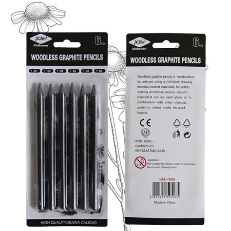 6pcsset Black Writing Pencil Art Drawing Graffiti Grandado