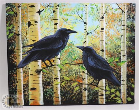 James Wedzin Raven Canvas Art Work 2014