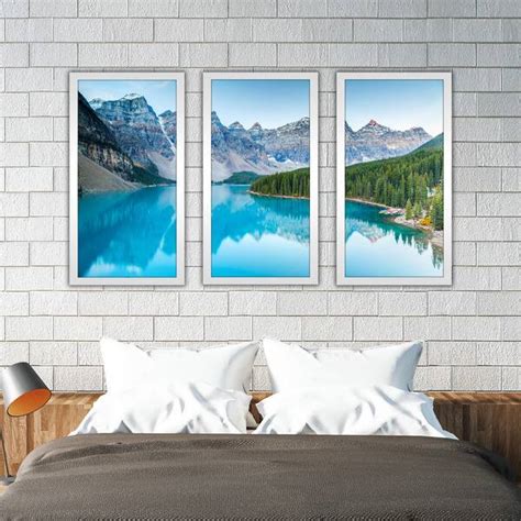 Banff Framed Plexiglass Wall Art Set Of 3 Bed Bath And Beyond 12923479