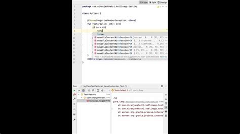 How To Handle The Exceptions In Test Using Junit Framework In Android Kotlin App Youtube