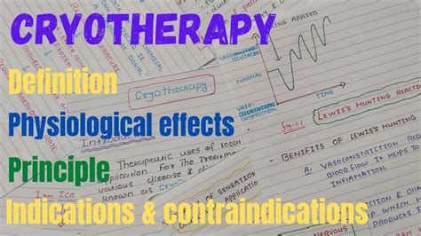 Cryotherapy In Hindi Cryothearapy Notes Hindi Definition Effect Principles Use