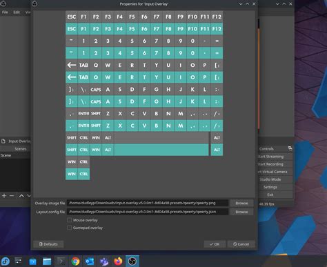 input overlay flatpak not seemingly showing key presses for obs