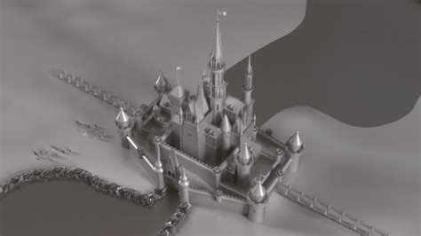 Disney Cinderella Castle 3d Model By Squir