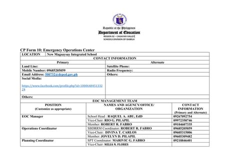 500732 Nmis Contengency Plan Typhoon Docx