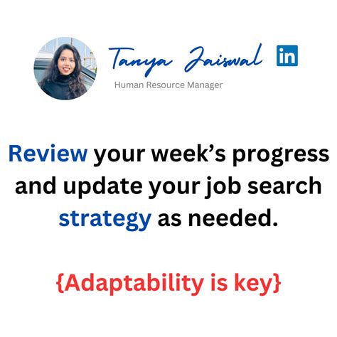 Tanya Jaiswal On Linkedin Jobsearch Strategyreview Adaptability Careerdevelopment Networking