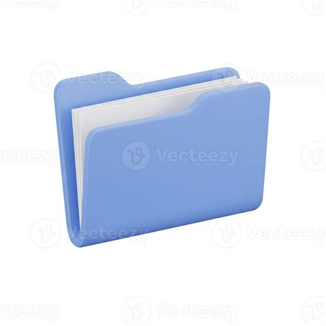 A Blue Folder With A White Folder Inside 70050643 Png