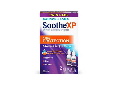 Bausch Lomb Soothe Xp Emollient Lubricant Eye Drops 05 Fl Oz15 Ml