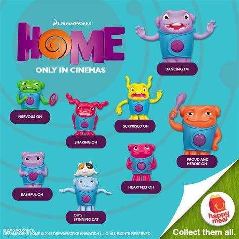 Mcdonalds Happy Meal Dreamworks Home Toys 2015 Mommy Levy