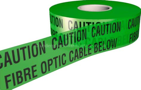 Caution Fiber Optic Warning Tape Underground Warning Tape By Custom Tape Ltd