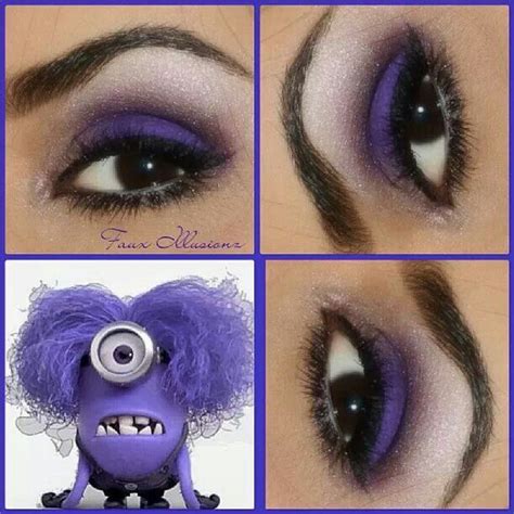 Inspired By A Purple Minion Lol Minion Makeup Purple Minions Purple