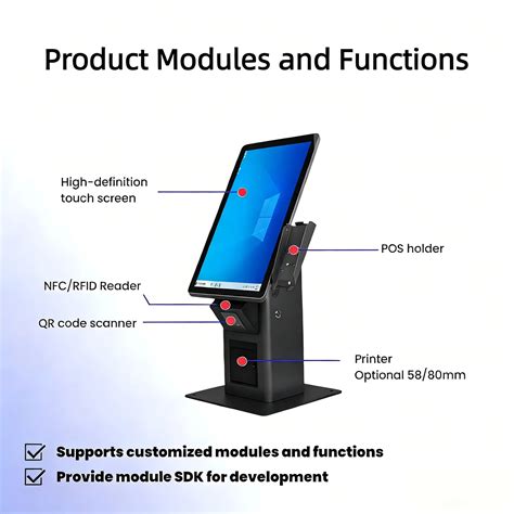 156 Inch Durable Tablet Self Checkout Kiosk Victory Digital