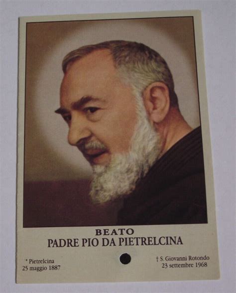 Stigmata Patron Of Adolescence St Saint Padre Pio Relic Paper Prayer
