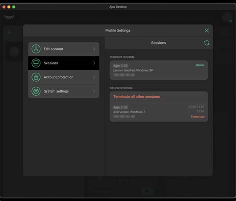 Ajax Desktop Version Utilisateur De Lapplication Pour Ordinateur