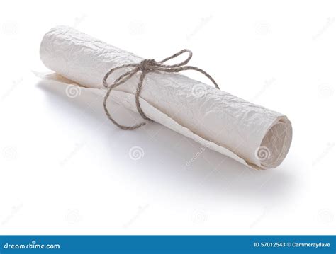 Rolled Up Paper Note Message Stock Image Image Of String Piece 57012543