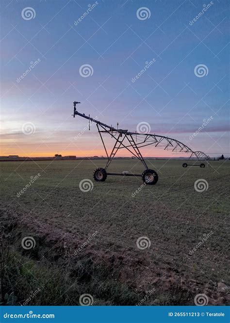 Irrigation System In The Field Stock Image Image Of Grass Sprayer