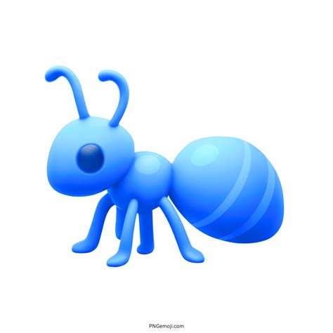 Ant Emoji Multicolor 3d Png Clipart Collection