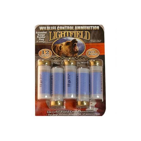 Lightfield Wildlife Control Extended Range Rubber 12ga Slug