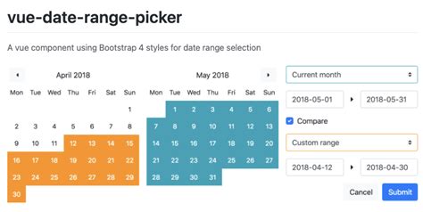 DateRange Picker With Multiple Ranges Comparison For Angular Stack Overflow