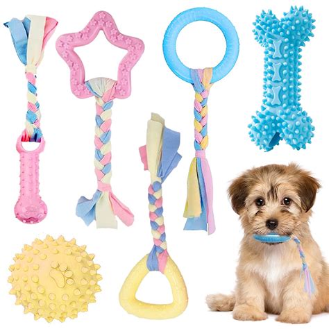 Juguetes Para Perro 6 Piezas Juguete Mordedera Para Perro Pelotas De