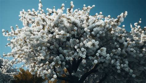 Blue Sky Green Grass Yellow Leaf Fish In Underwater Reef Generated