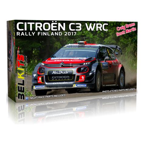 Bel Kits 1 24 Citroen C3 Wrc Finland Rally 2017 Bel018