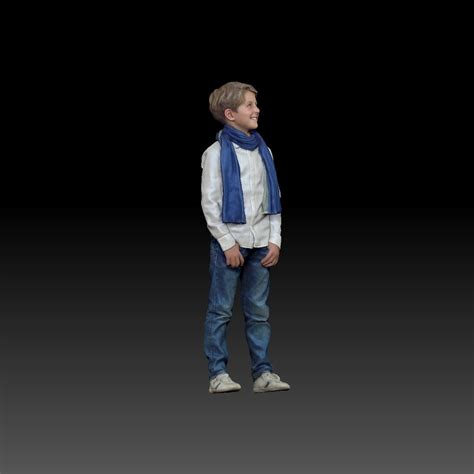 Cute Boy 3d Scan Modelo 3d 25 Unknown Free3d