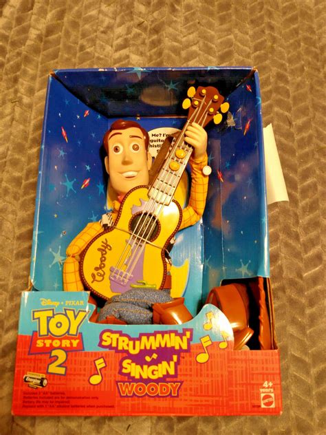 Vintage Disney Pixar 1999 Toy Story 2 Strumming Singing Woody New In