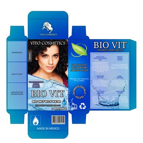 Create An Atractive Packaging For A New Hair Dye Product Packaging